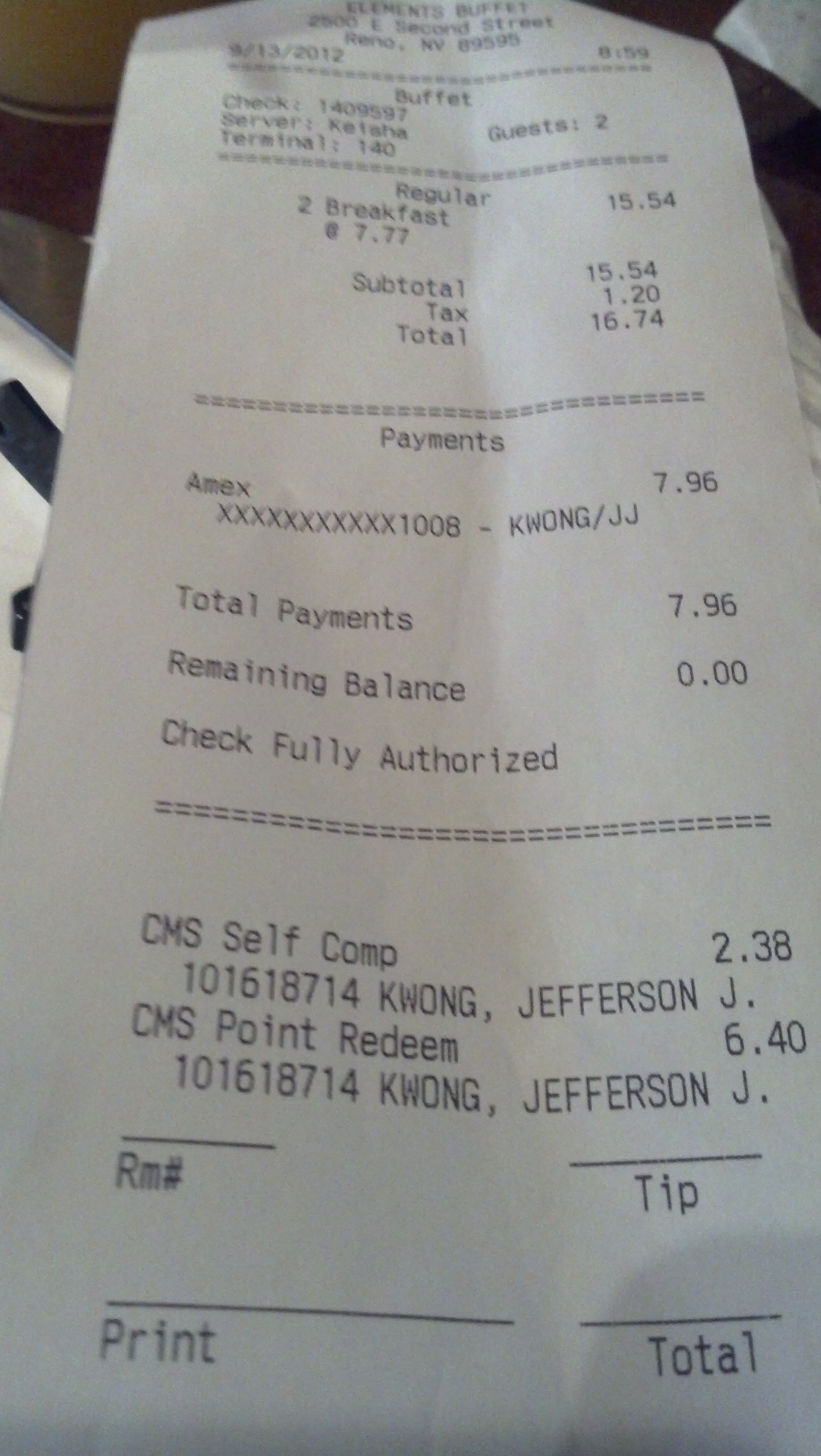 Elements Buffet – Reno, NV – Jeff's Food Travels