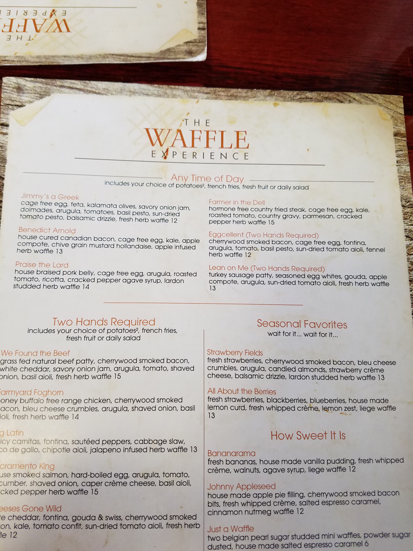 The Waffle Experience – Jeff's Food Travels
